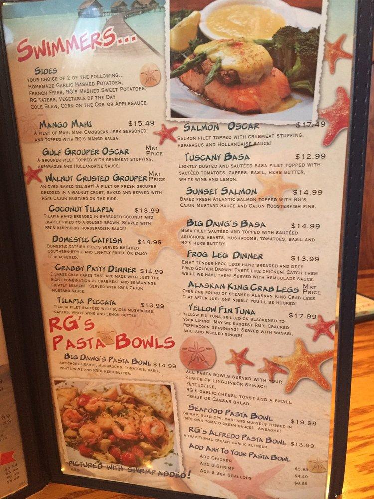 Menu at Roosterfish Grill pub & bar, Largo