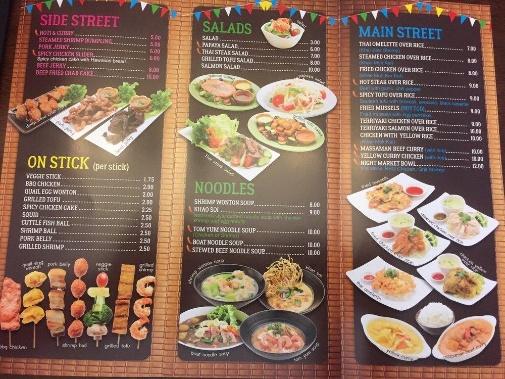 Menu at Thai Double Twist restaurant, Chino Hills