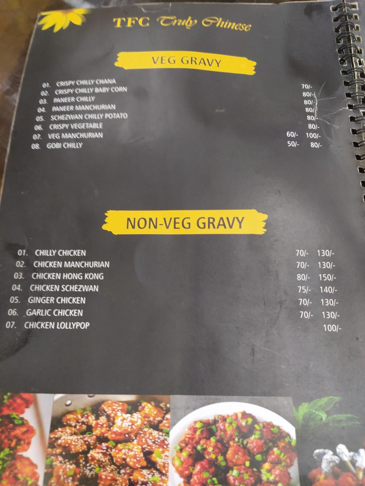 Menu at The Food Corner (TFC), Jamshedpur