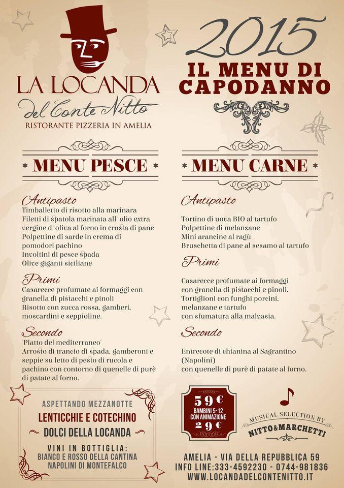 Menu da Ristorante La Locanda Del Conte Nitto, Amelia