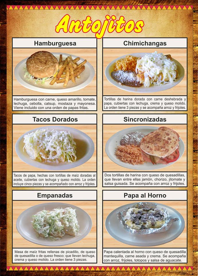 Menu at El Traylo'n restaurant, Hermosillo, Carretera A Ure Km 2.5