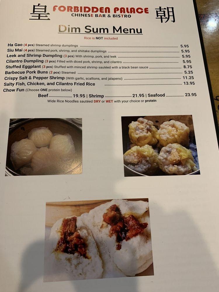 Menu at Forbidden Palace Chinese Bar & Bistro, Virginia Beach, Virginia ...