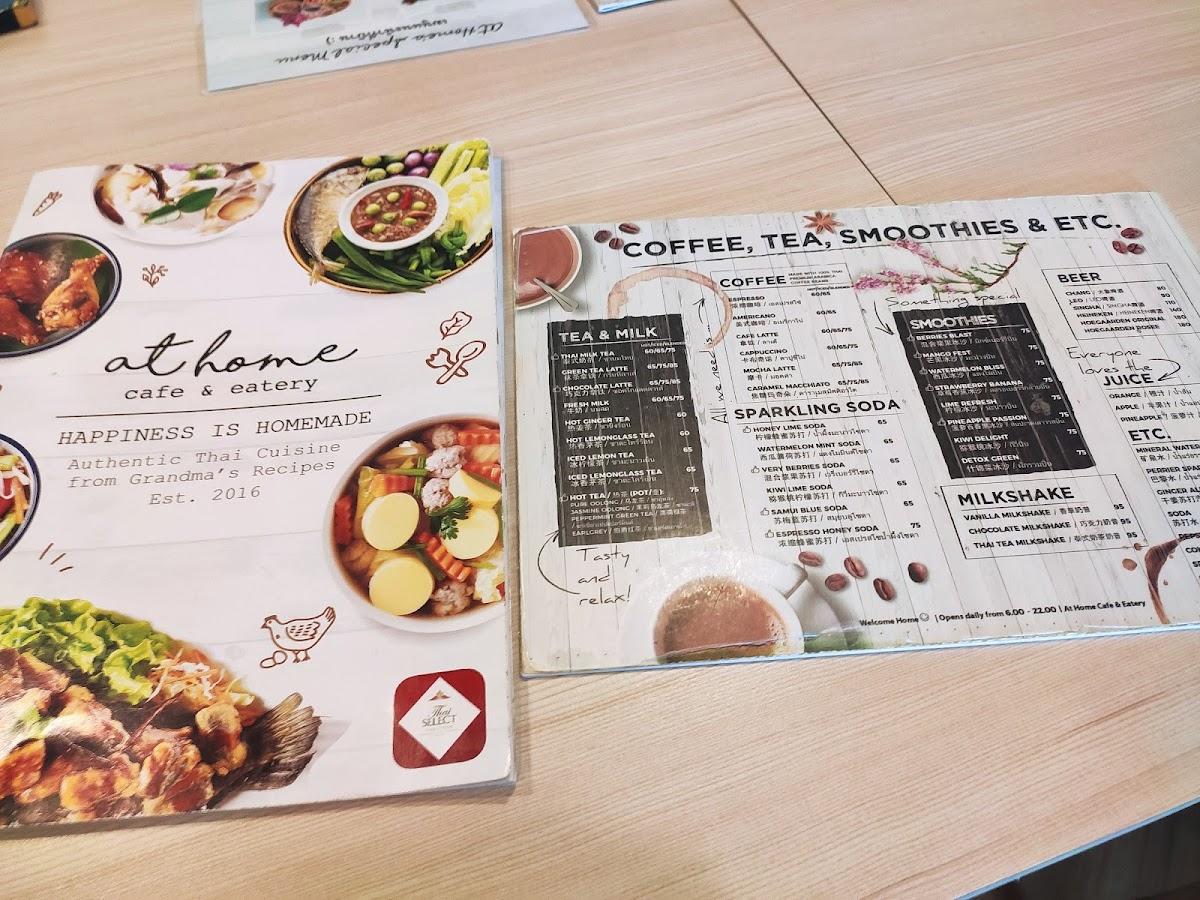 Menu at At Home Cafe & Eatery, Bangkok, 458/4-8 (The European Town) Soi ...