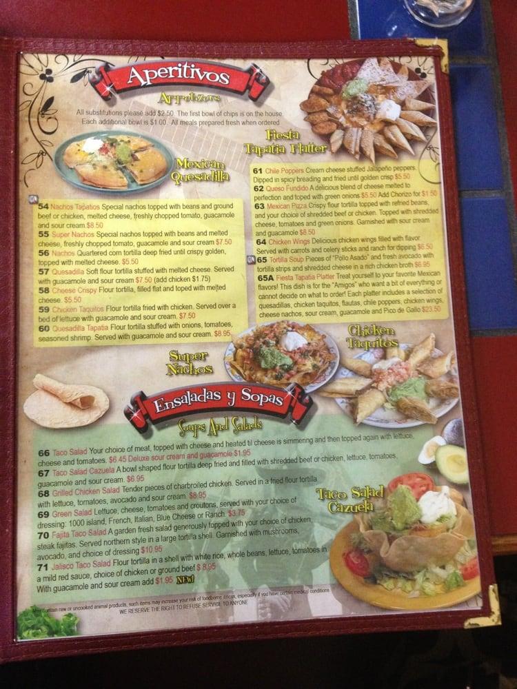 Menu at Los Dos Compadres restaurant, Washougal, 701 E St