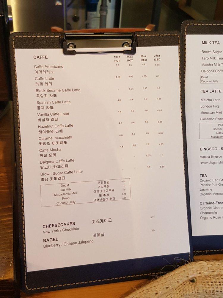 Menu at Hey Hi Hello(H) Cafe & Food, Burnaby