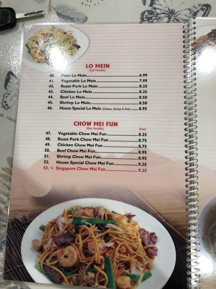 Menu at Grand China restaurant, Oklahoma City