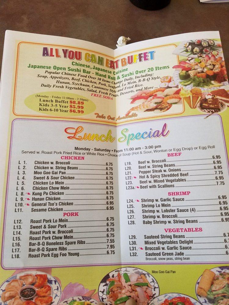 Menu at Panda Ichiban Restaurant, Wrightstown, 84 Fort Dix St