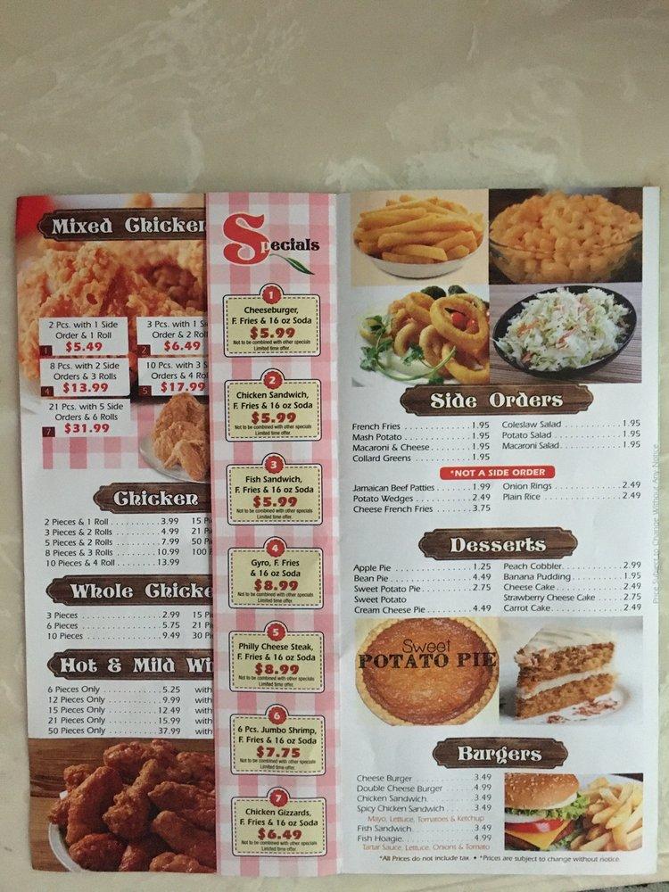 Menu at New York Fried Chicken Halal restaurant, Petersburg