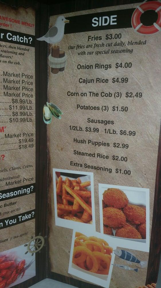 Menu at Crafty Crab restaurant, West Melbourne