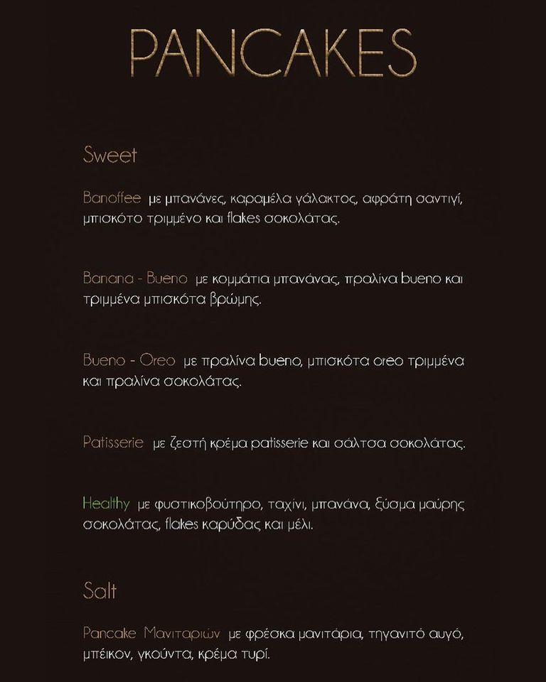 Menu at Baroque le bistrot, Argostolion