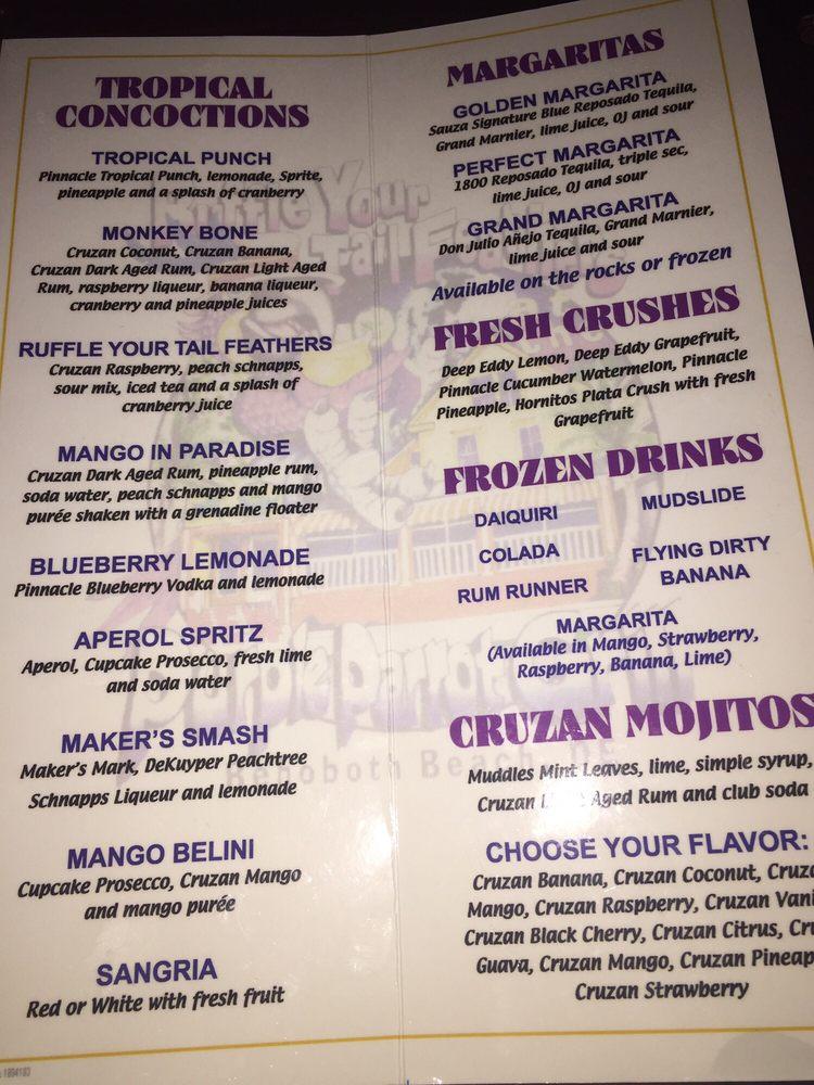 Menu at Purple Parrot Grill Beach Haus & Biergarten pub & bar, Rehoboth ...