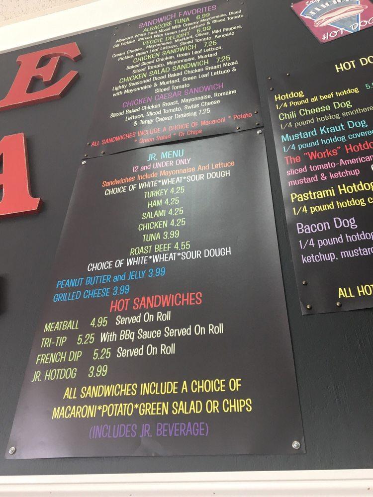 Menu at Donkey J's Deli desserts, Lockeford
