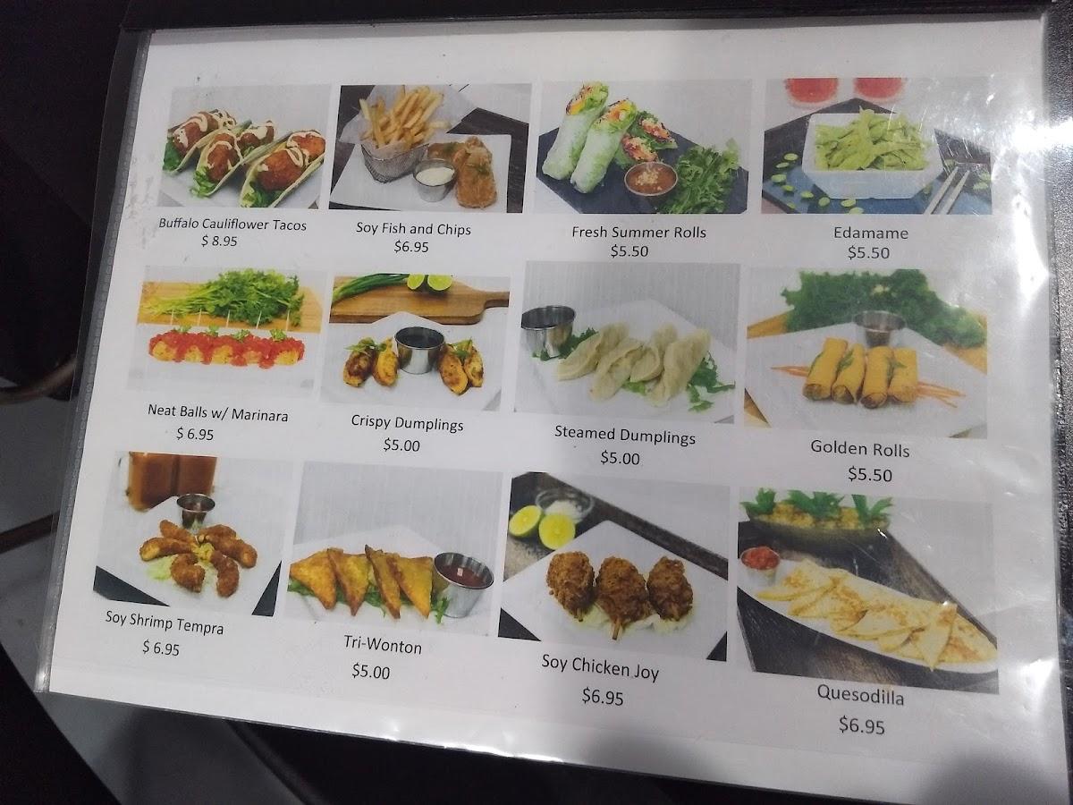 Menu at Vegan Plate restaurant, Roseville