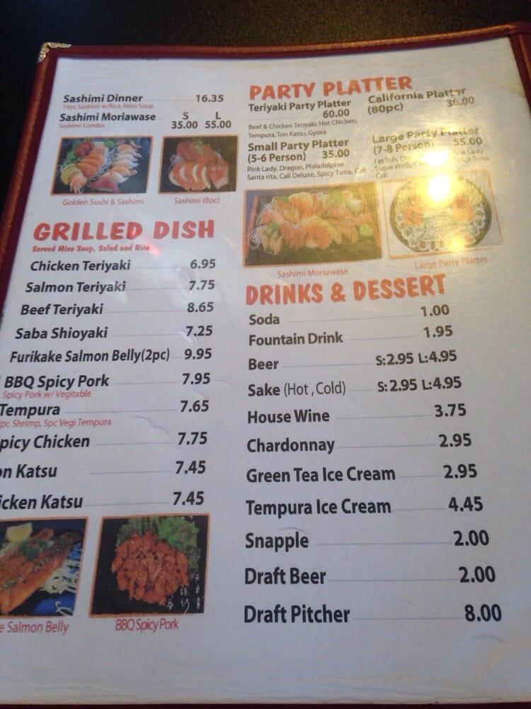 Menu at Fat Fish Sushi restaurant, Pleasanton