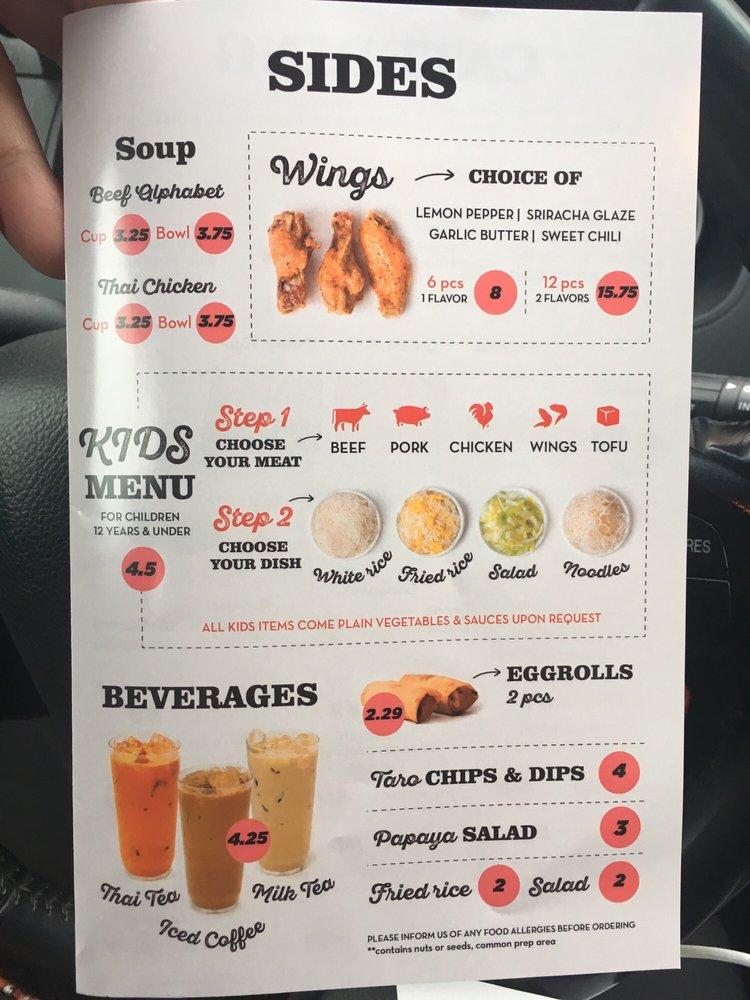 Carta del restaurante Roostar, Houston, Gessner Rd Suite I