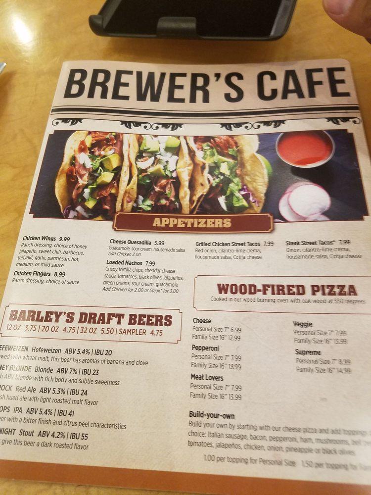 Menu at BREWER'S CAFE, Henderson