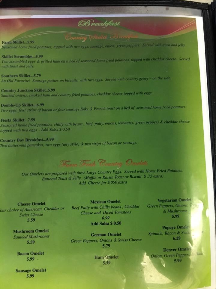 Menu at Florissant City Diner restaurant, Florissant