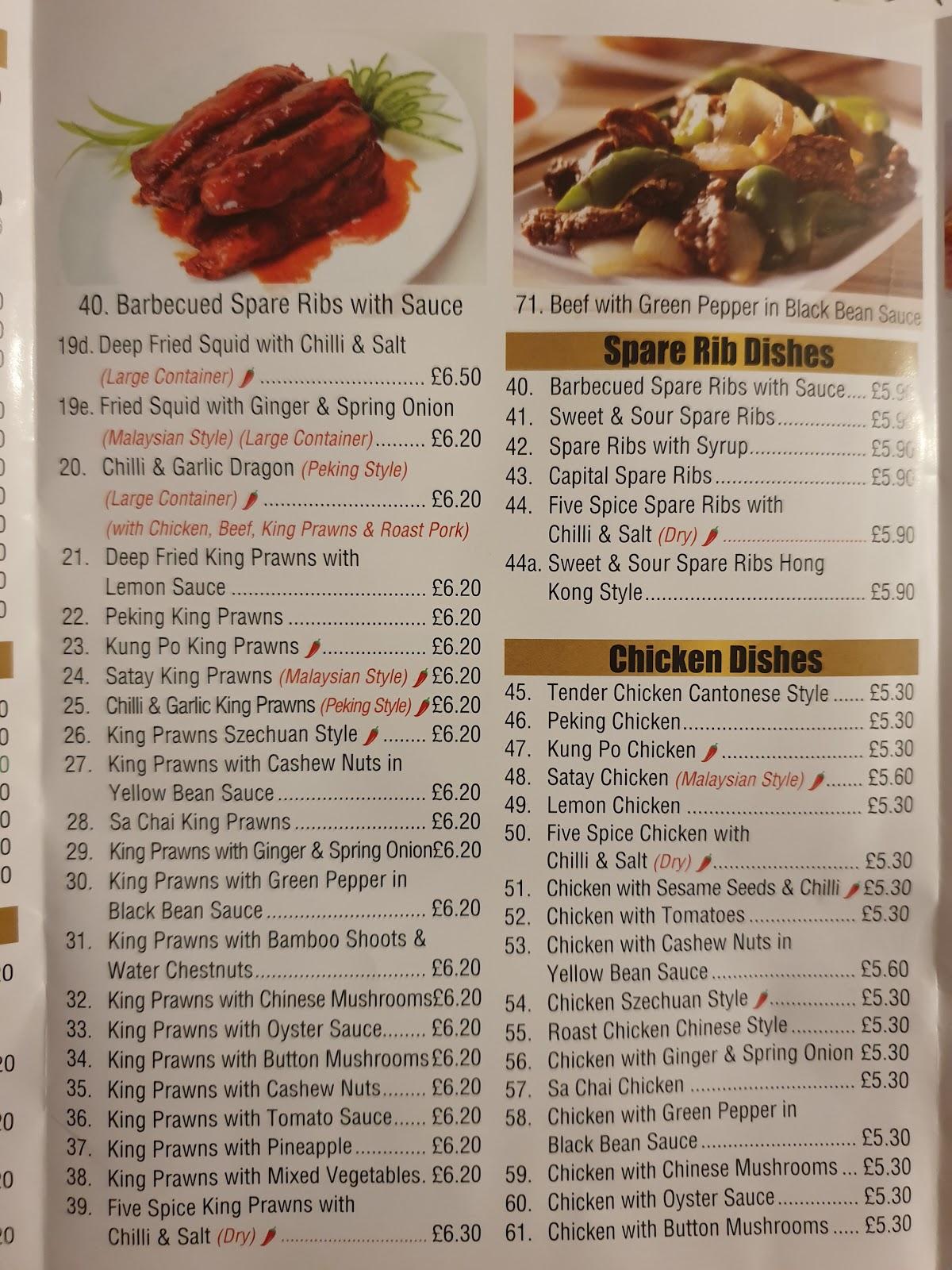 Menu at Lucky Star Chinese Takeaway fast food, Great Dunmow