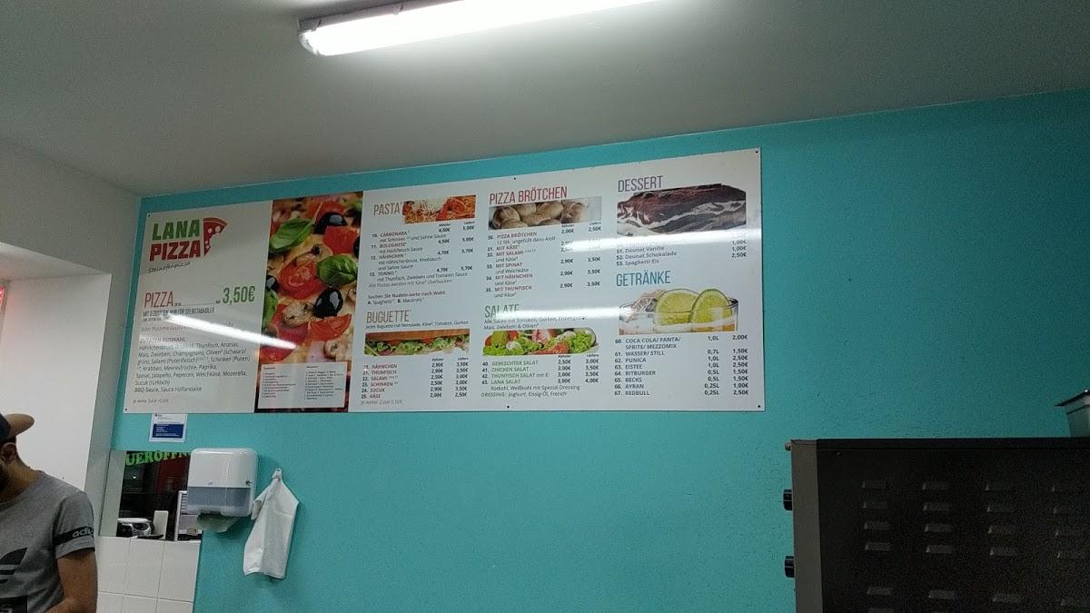 Menu at Lana Pizza, Aachen