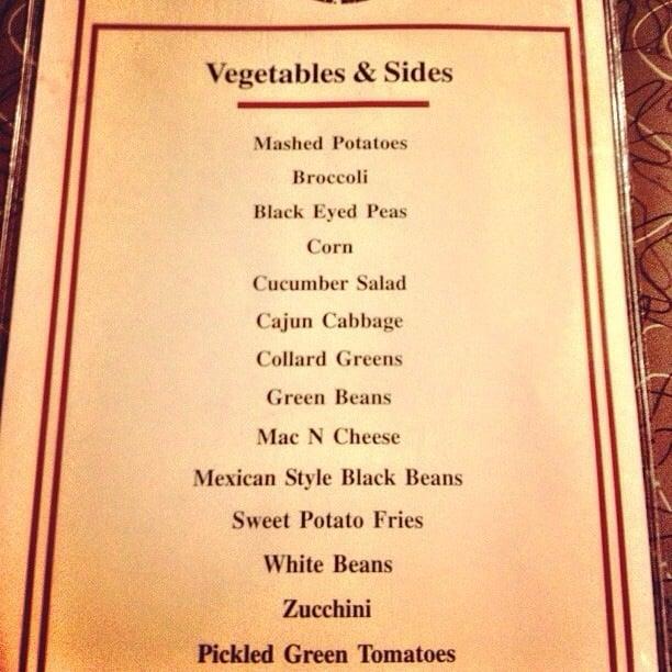 Menu at Soul Fish Cafe, Memphis, 862 Cooper St