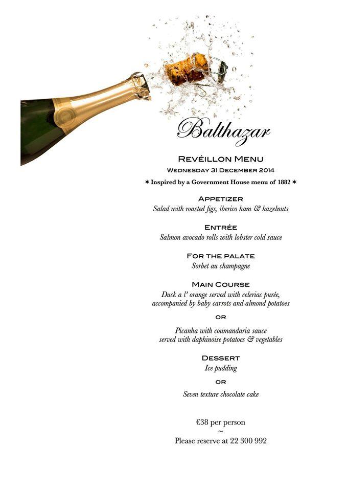 Menu at Balthazar Café & Roof Terrace, Nicosia