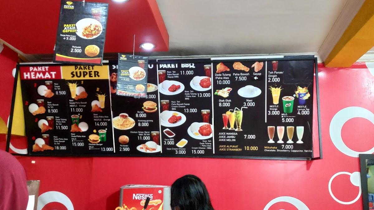 Menu at Super Chicken Sambilegi restaurant, Maguwoharjo