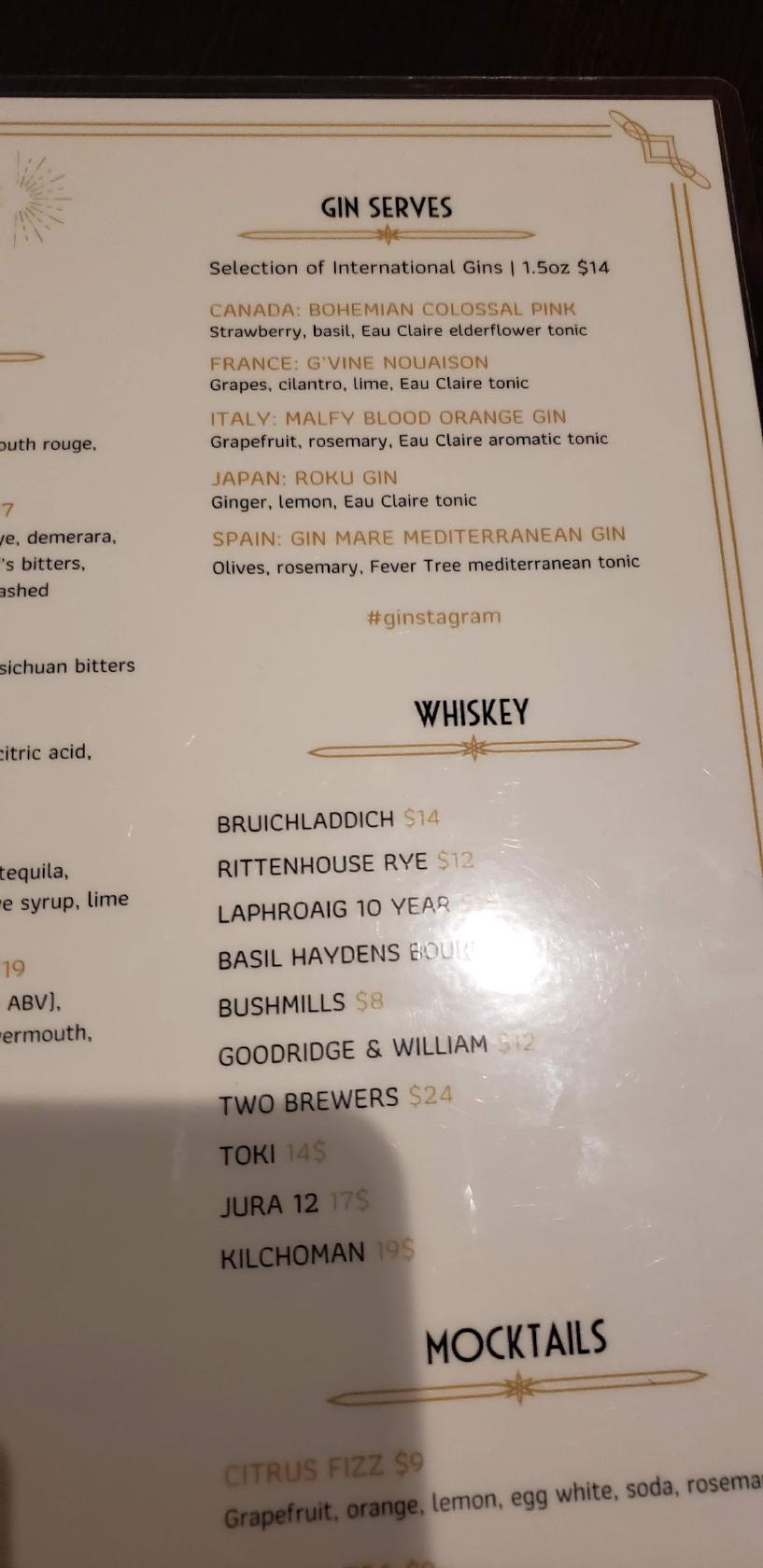 Menu at The Radiant pub & bar, Banff