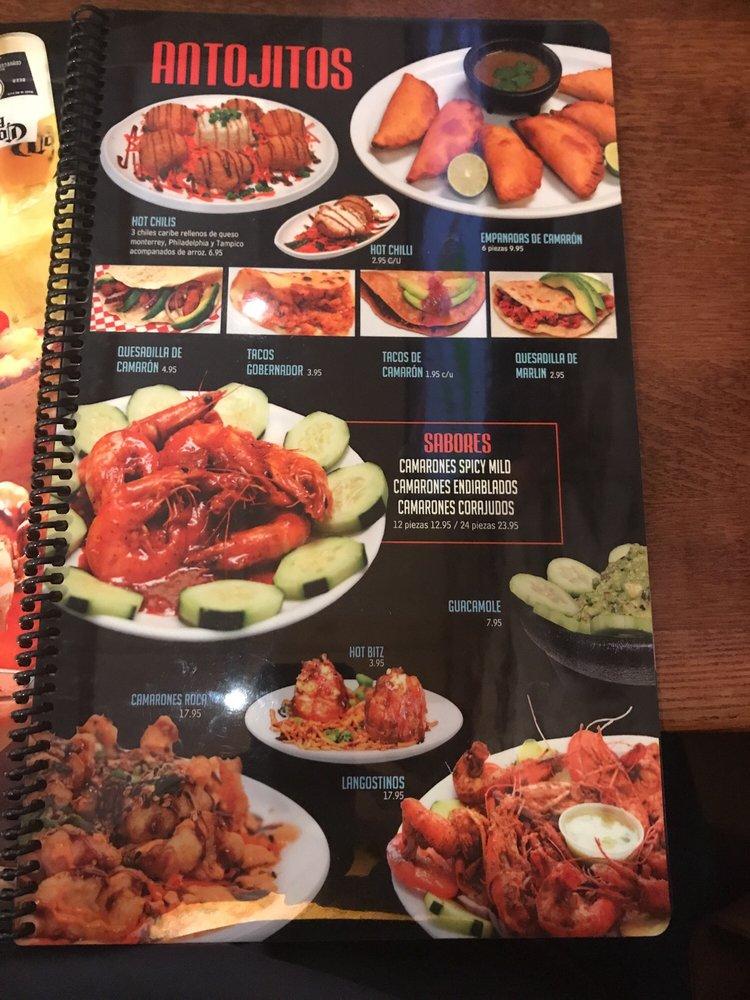 Menu at Culichi Town restaurant, Modesto