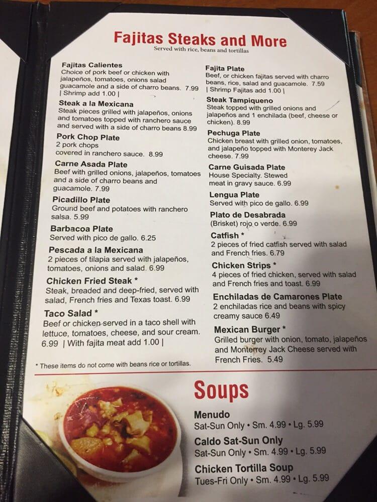 Menu at The Palm Cafe 2, San Marcos