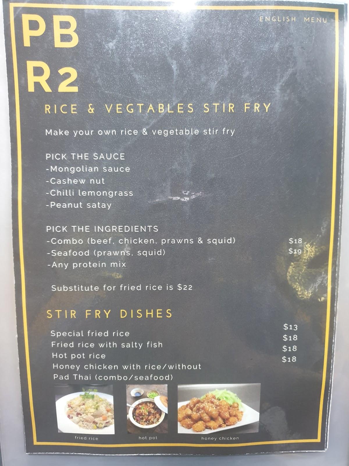 Menu at Pho Ba Ria 2 restaurant, Woodville Gardens