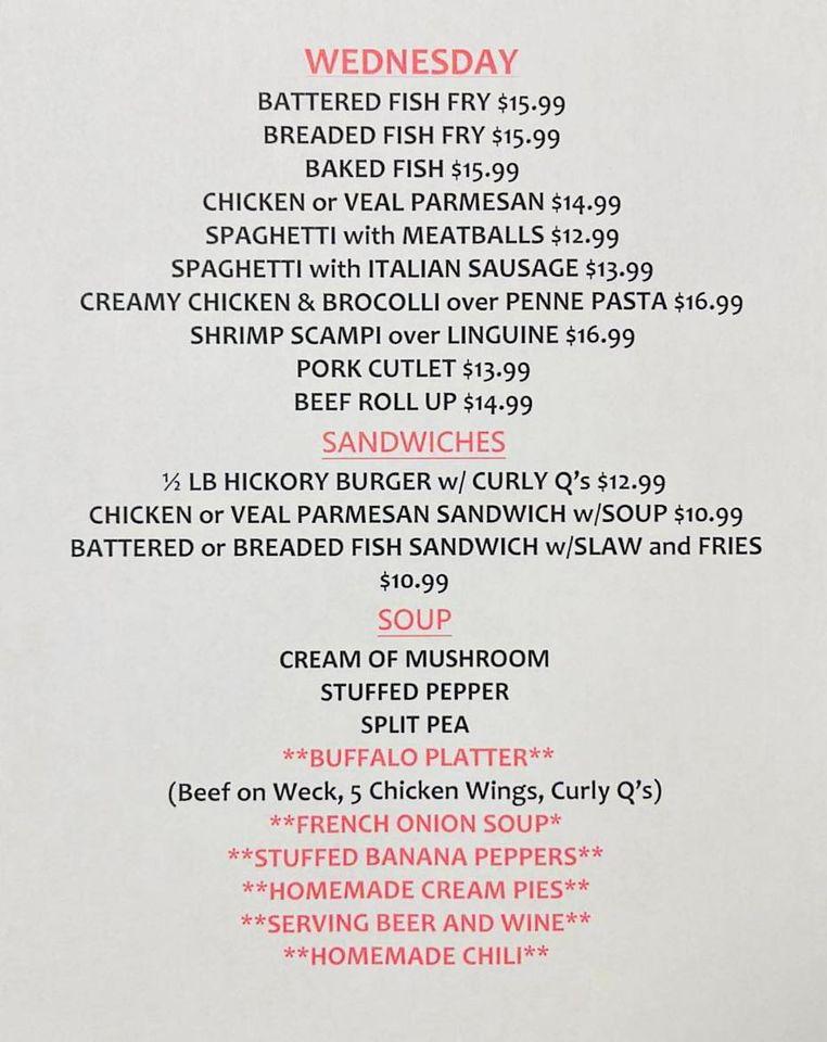 Menu at Apollo Family Restaurant, Buffalo, South Park Ave