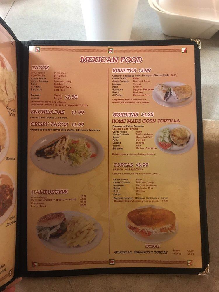 Menu at Los Charros Mexican Restaurant, Needville, Main St