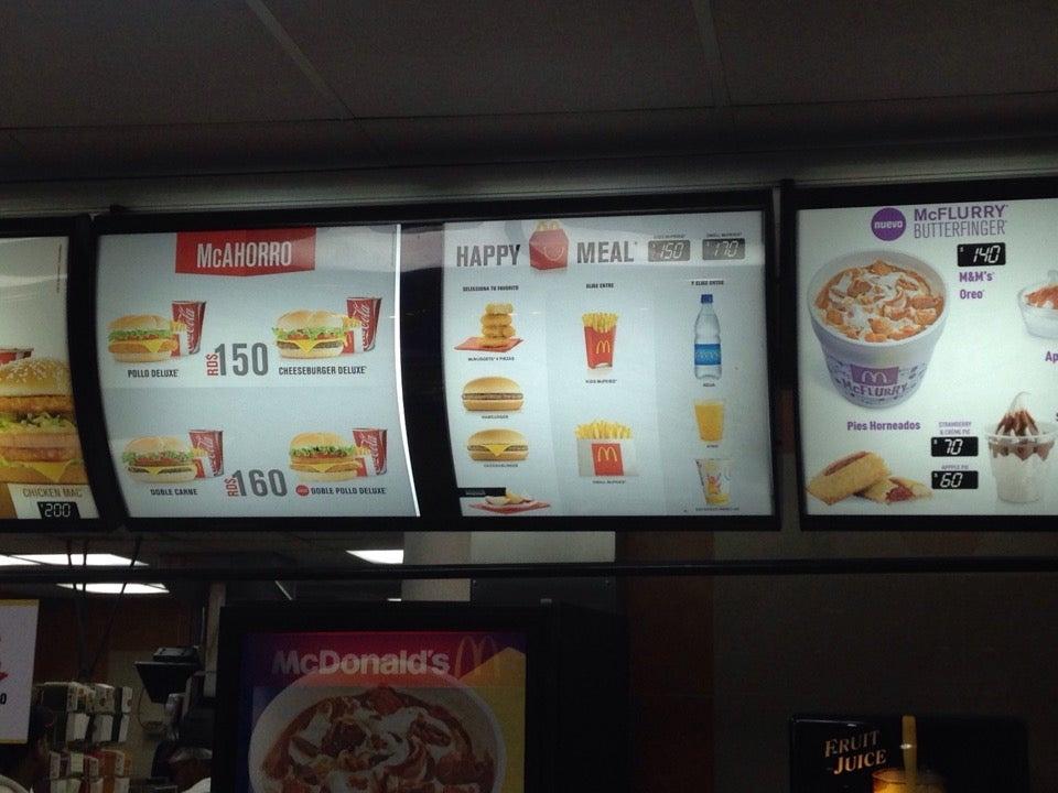 Menu At Mcdonald S Restaurant Santo Domingo Av Núñez De Cáceres 593