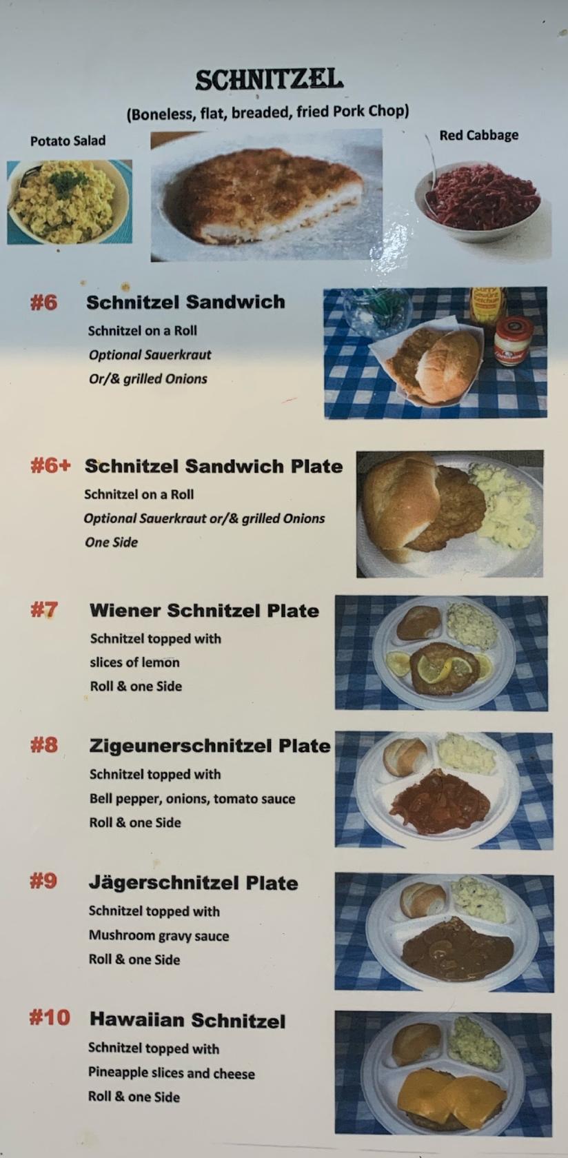 Menu at Peter's German Grill & Bakery, El Paso, 255 Shadow Mountain Dr