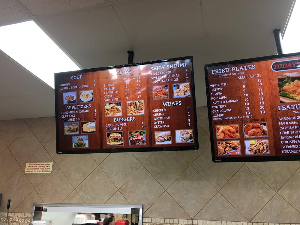 Menu at The Boiling Pot restaurant, Mobile, Airport Blvd