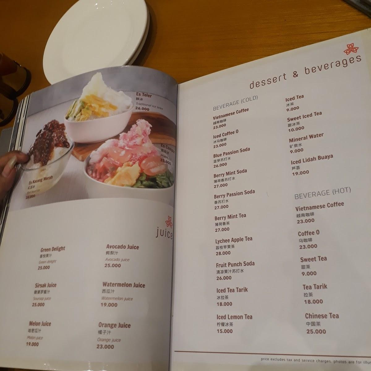 Carta del restaurante Tiga Wonton Icon Mall, Gresik