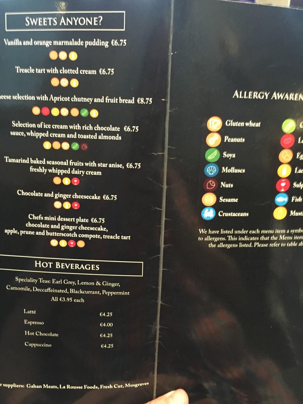 Menu at Toddys Bar & Brasserie, Dublin