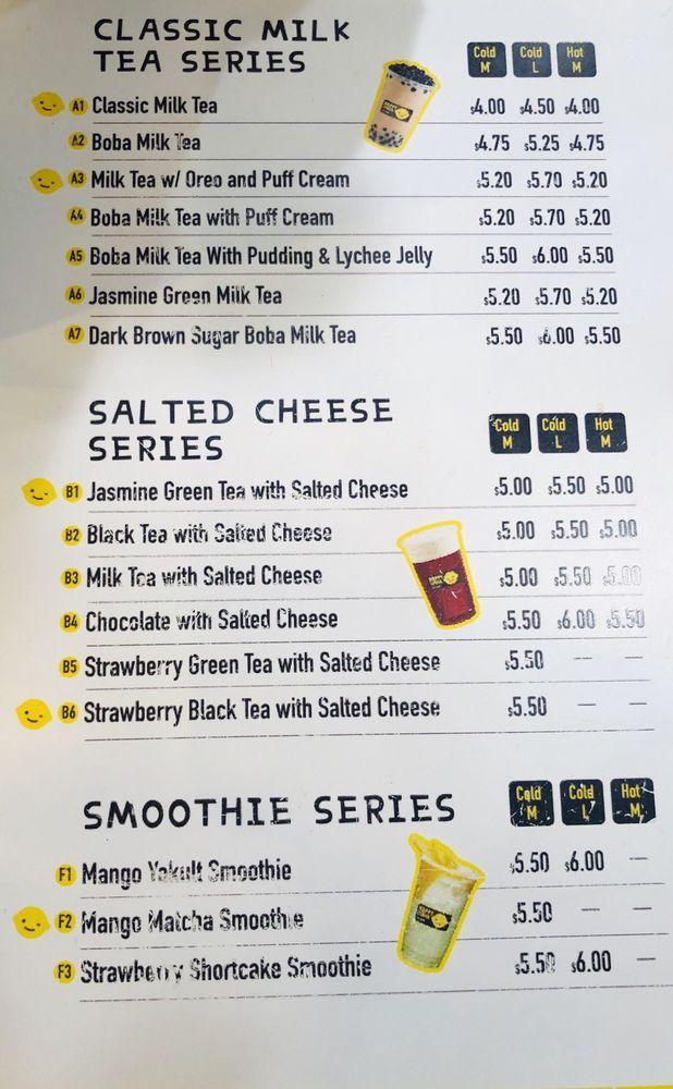 Menu at Happy Lemon, Greenwood Village