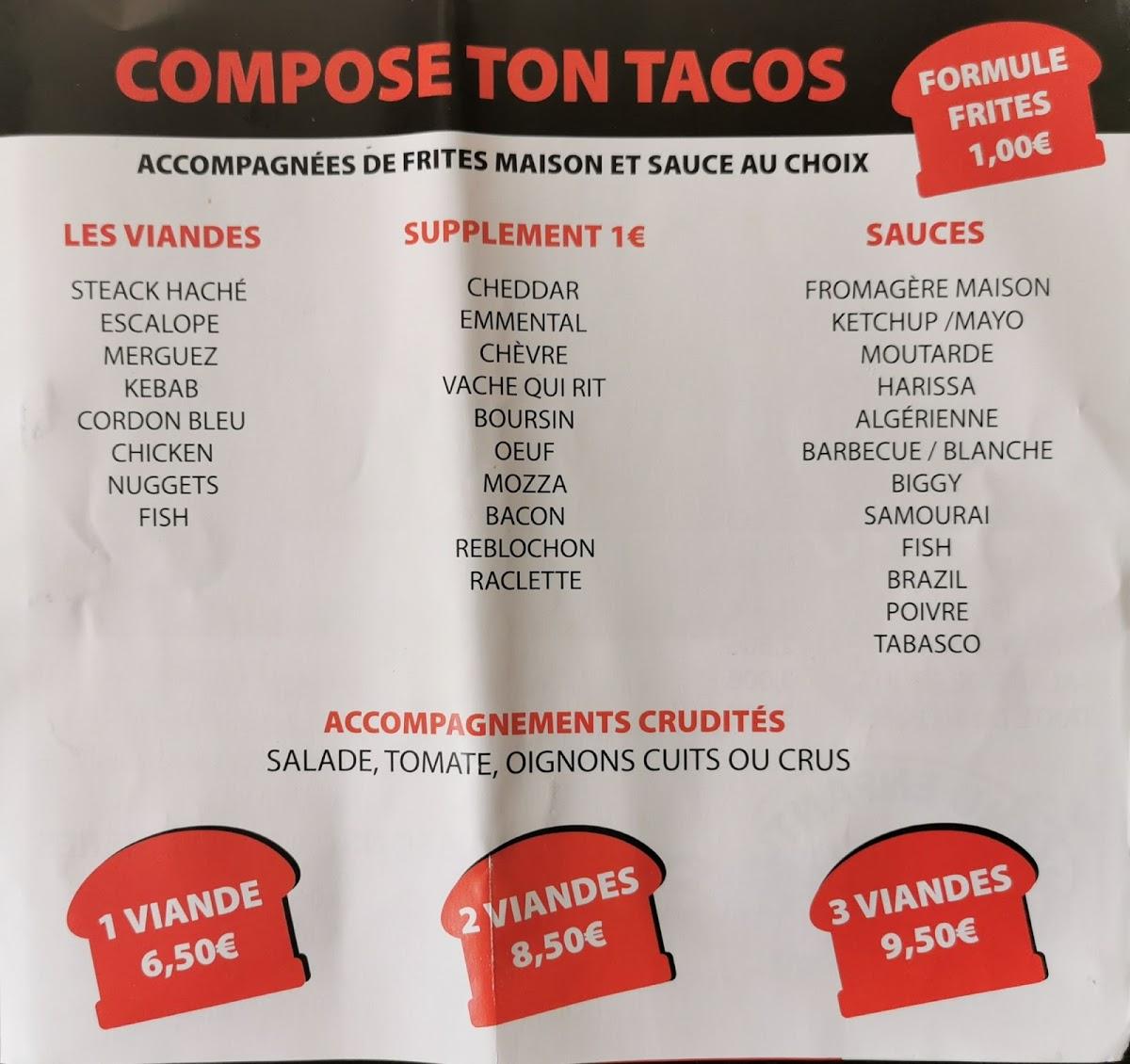 Menu au A Casa food, Le Rove, Centre commercial la Carrairade