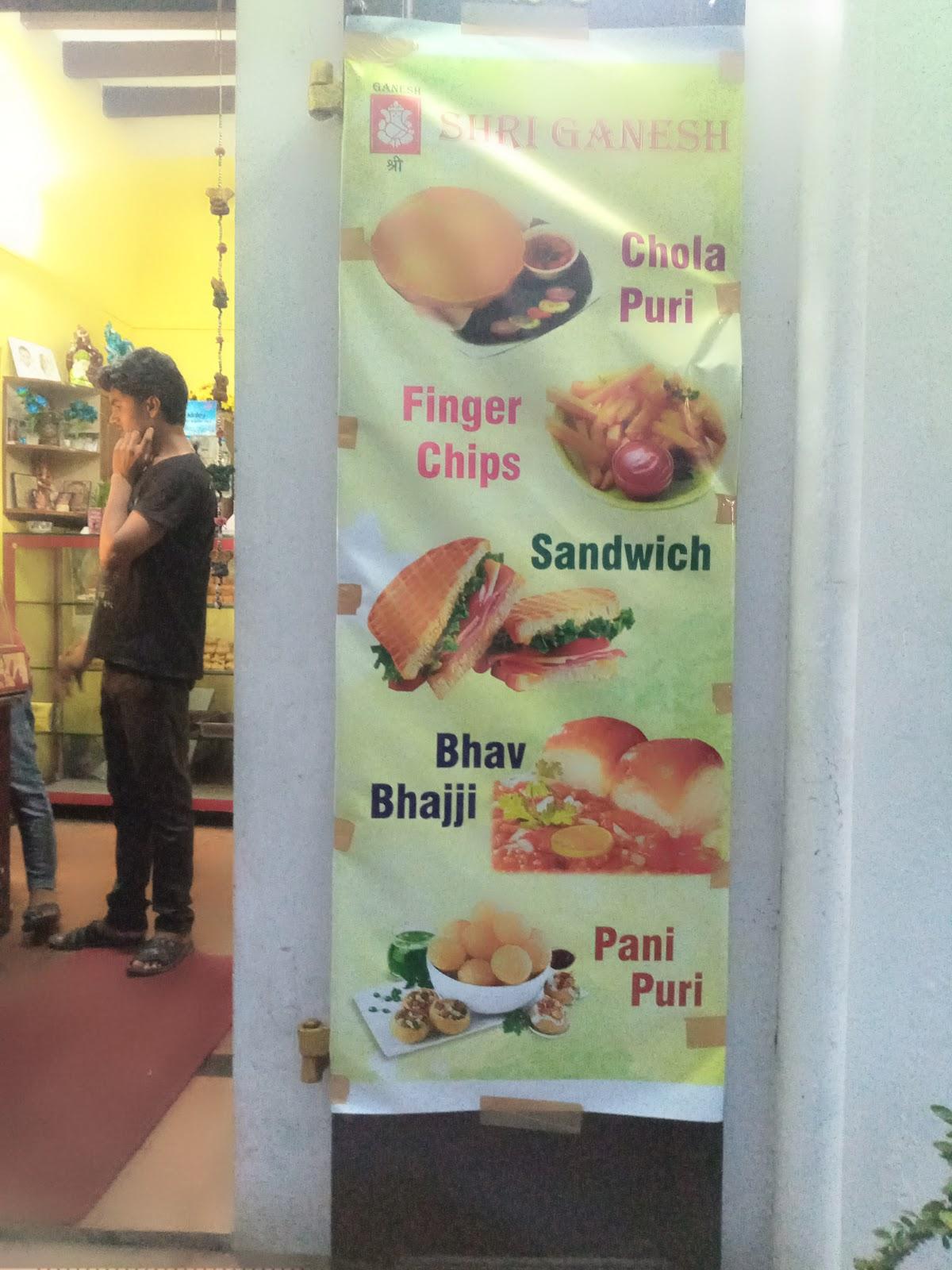 Menu at Ganesh Parathas ( Shree Ganesh Paranthas ), Puducherry