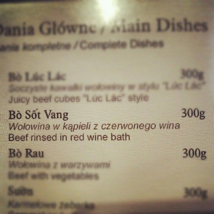 Menu at Little Hanoi...and more! restaurant, Katowice