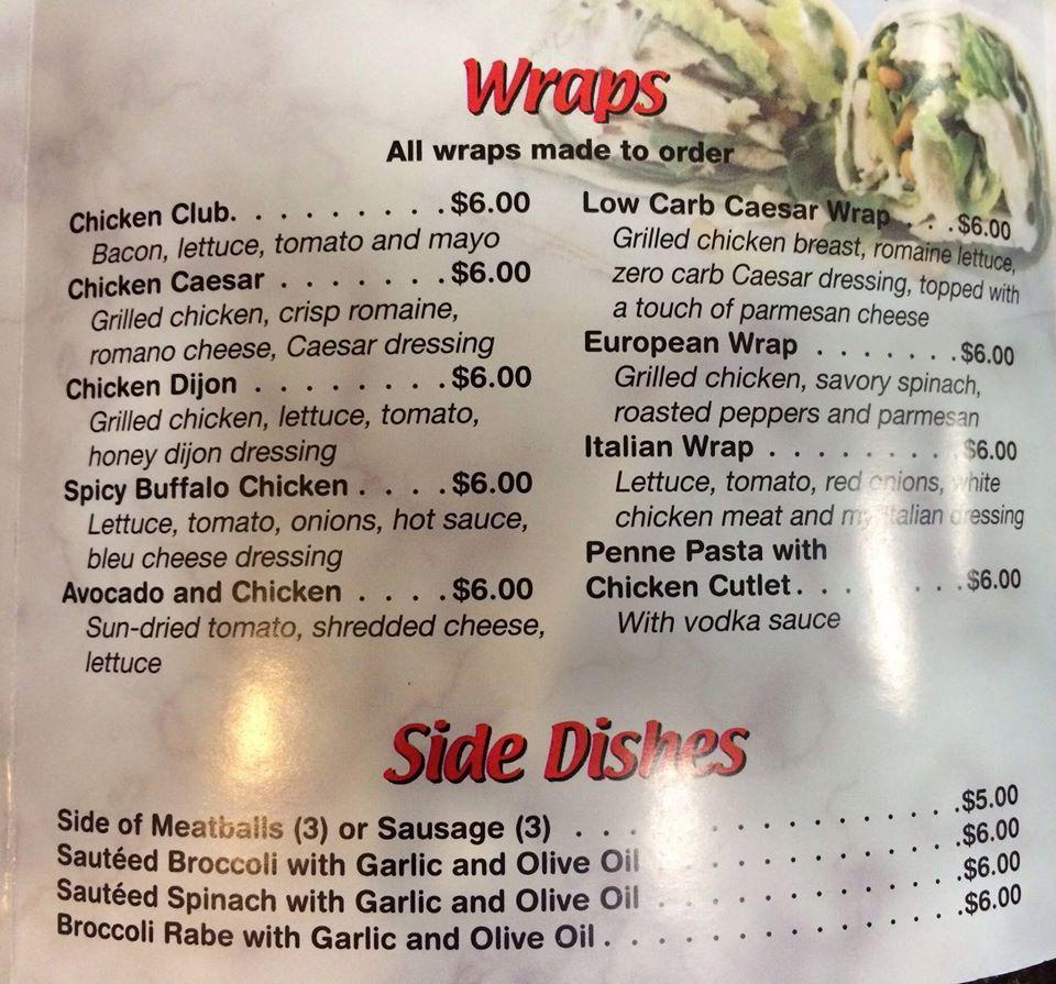 Menu at Peppino's Pizza pizzeria, Mahopac