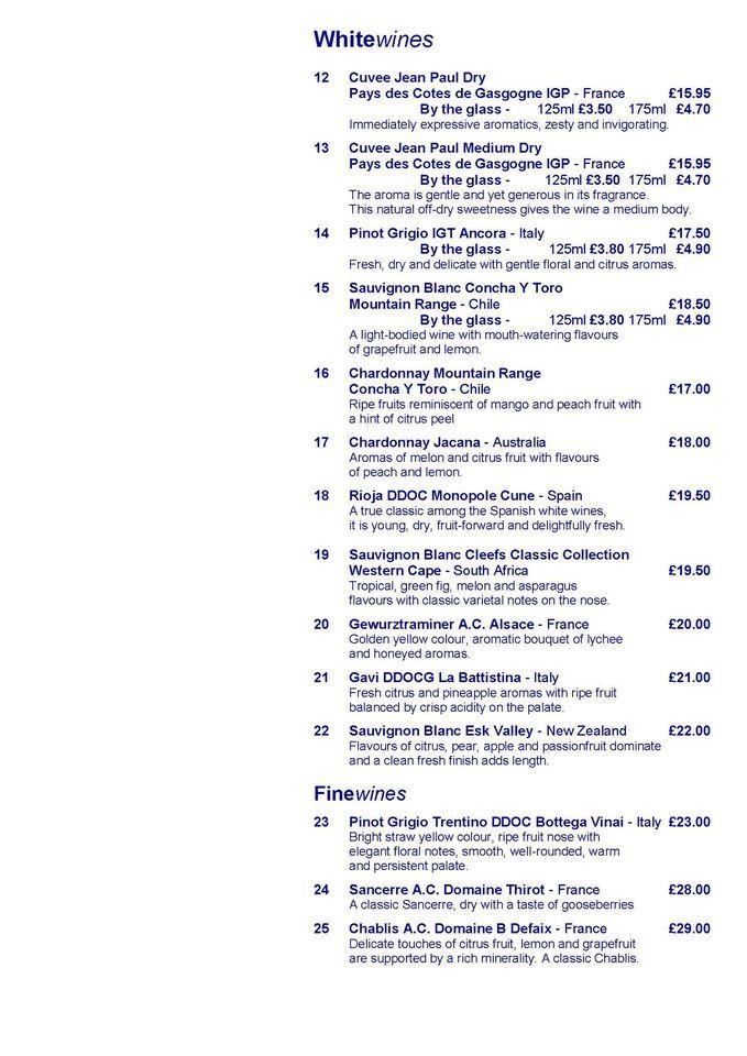 Menu at King Neptune restaurant, Newcastle upon Tyne, Parkside