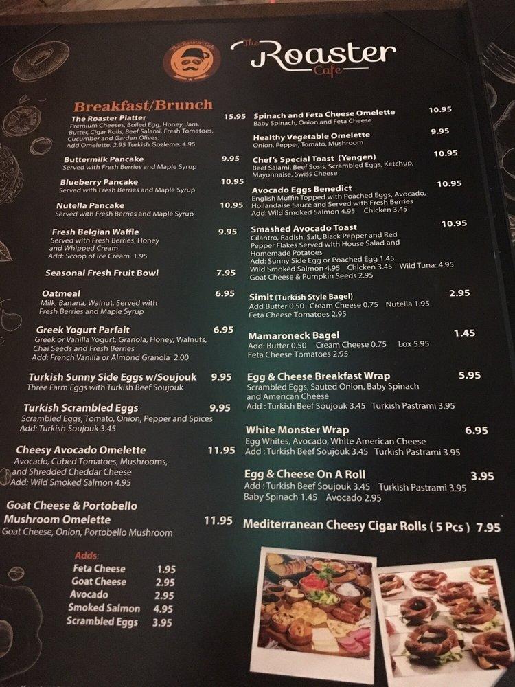 Menu at The Roaster Cafe & Bistro, Mamaroneck