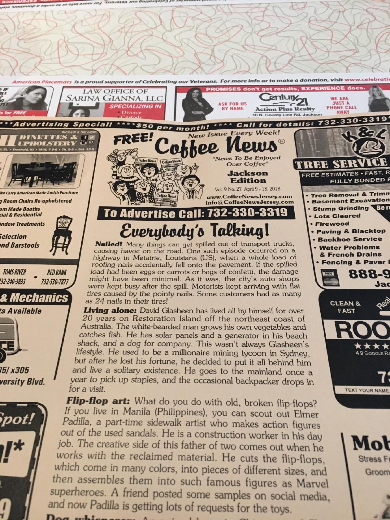 Menu at Jackson Diner restaurant, Jackson, 23 S Hope Chapel Rd