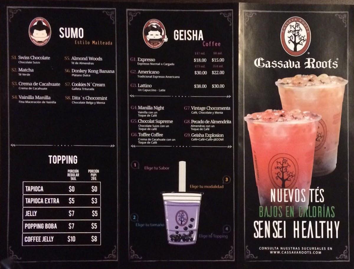 Carta del café Cassava Roots Amsterdam, Ciudad López Mateos, Ámsterdam 288