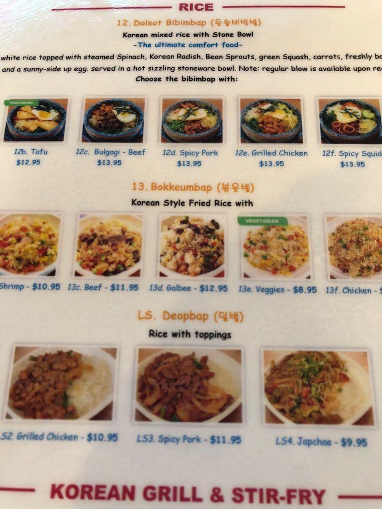 Menu at K Restaurant, Peabody