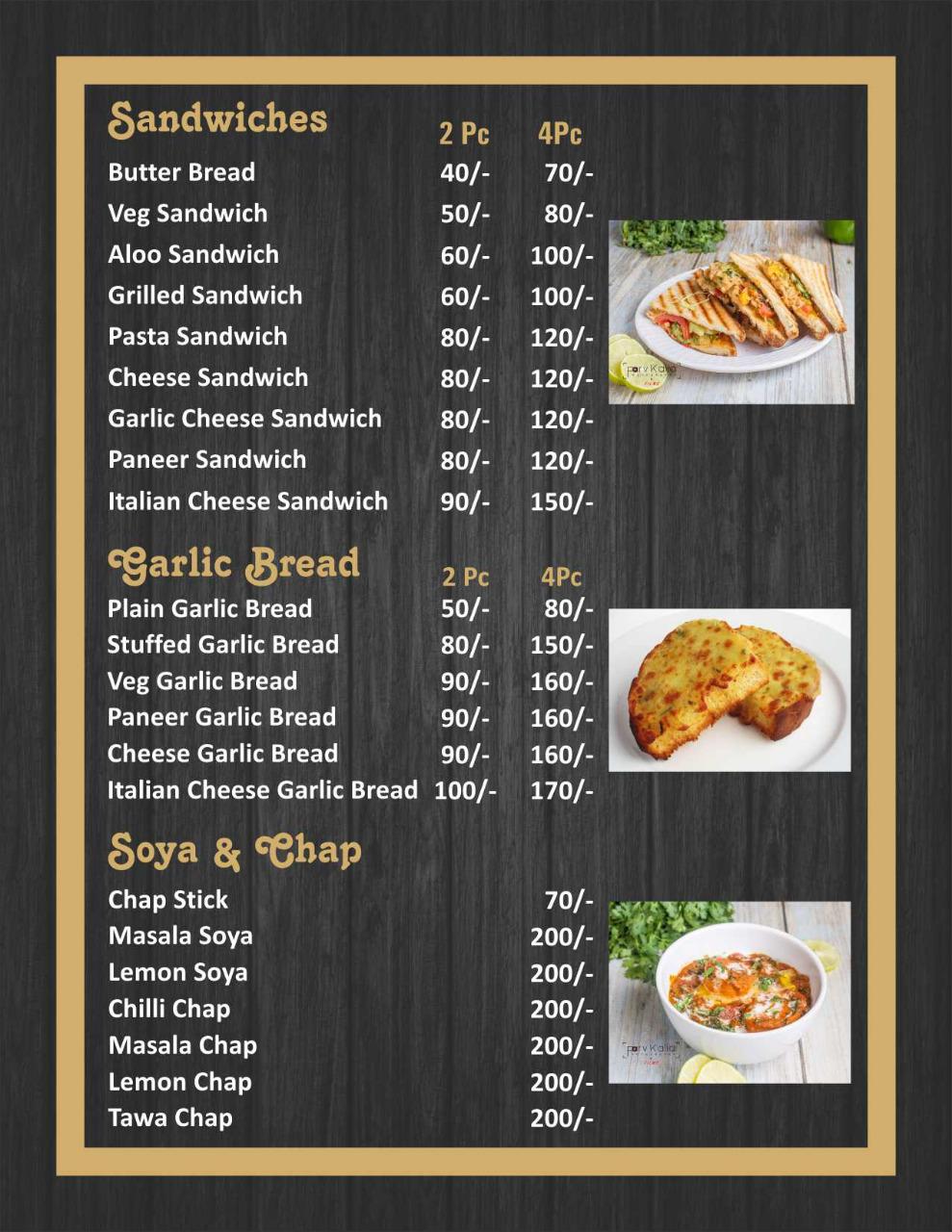 Menu at FOOD FROLIC, Rohtak
