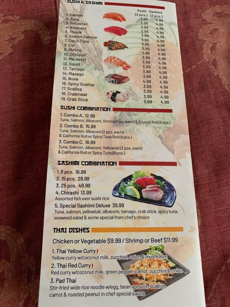 Menu at Tamashi Japanese Sushi Bar 84337, Tremonton