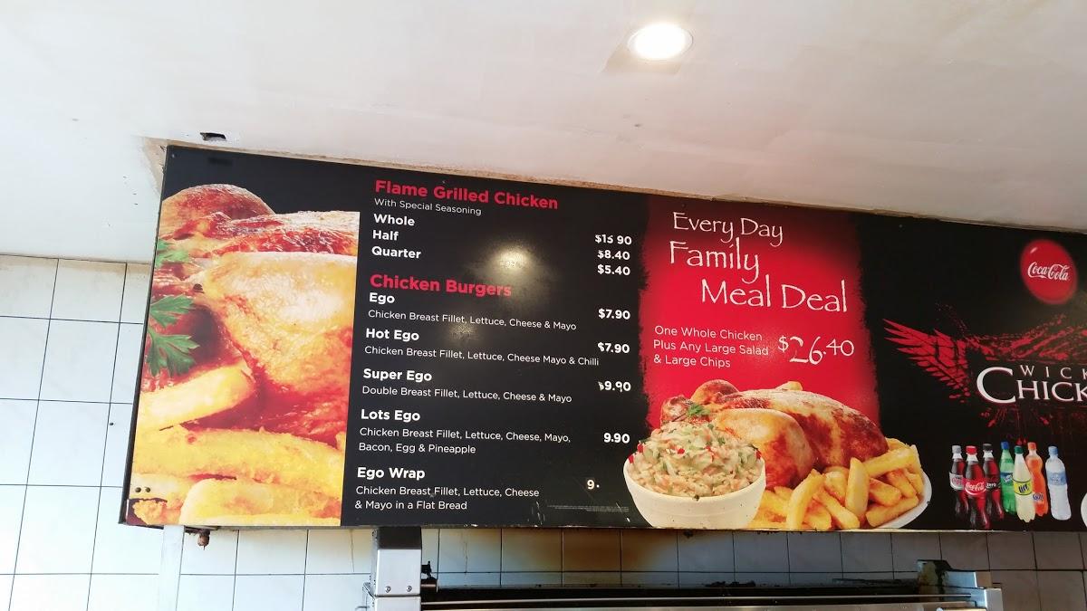 Menu at Wicked Chicken, Allambie Heights